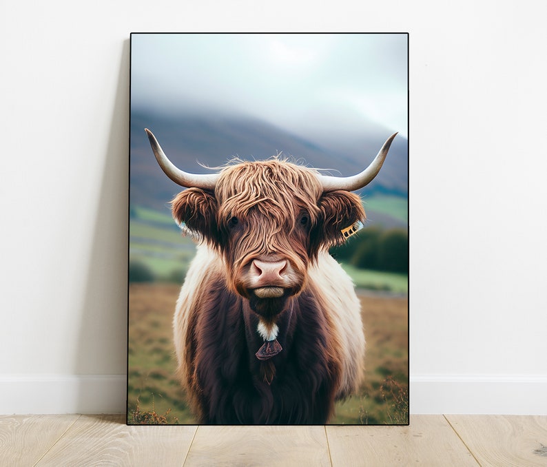 Highland Cow, PDF File, Printable Wall Art, Modern Home Decor ...