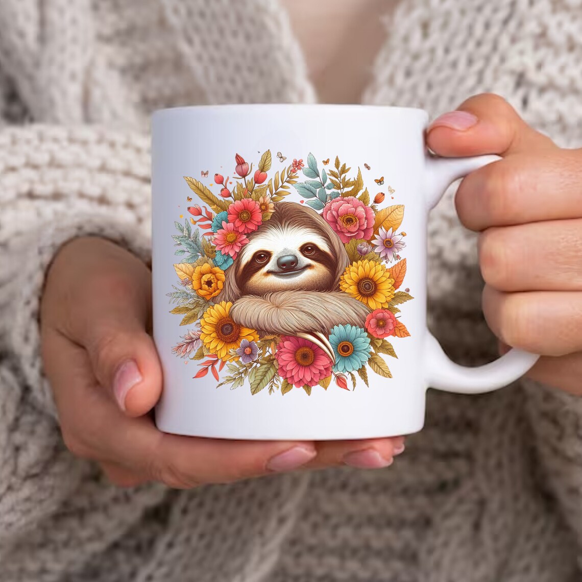Sloth Lover Png ,floral Sloth Shirt ,animal Shirt,cute Sloth T-shirt ...
