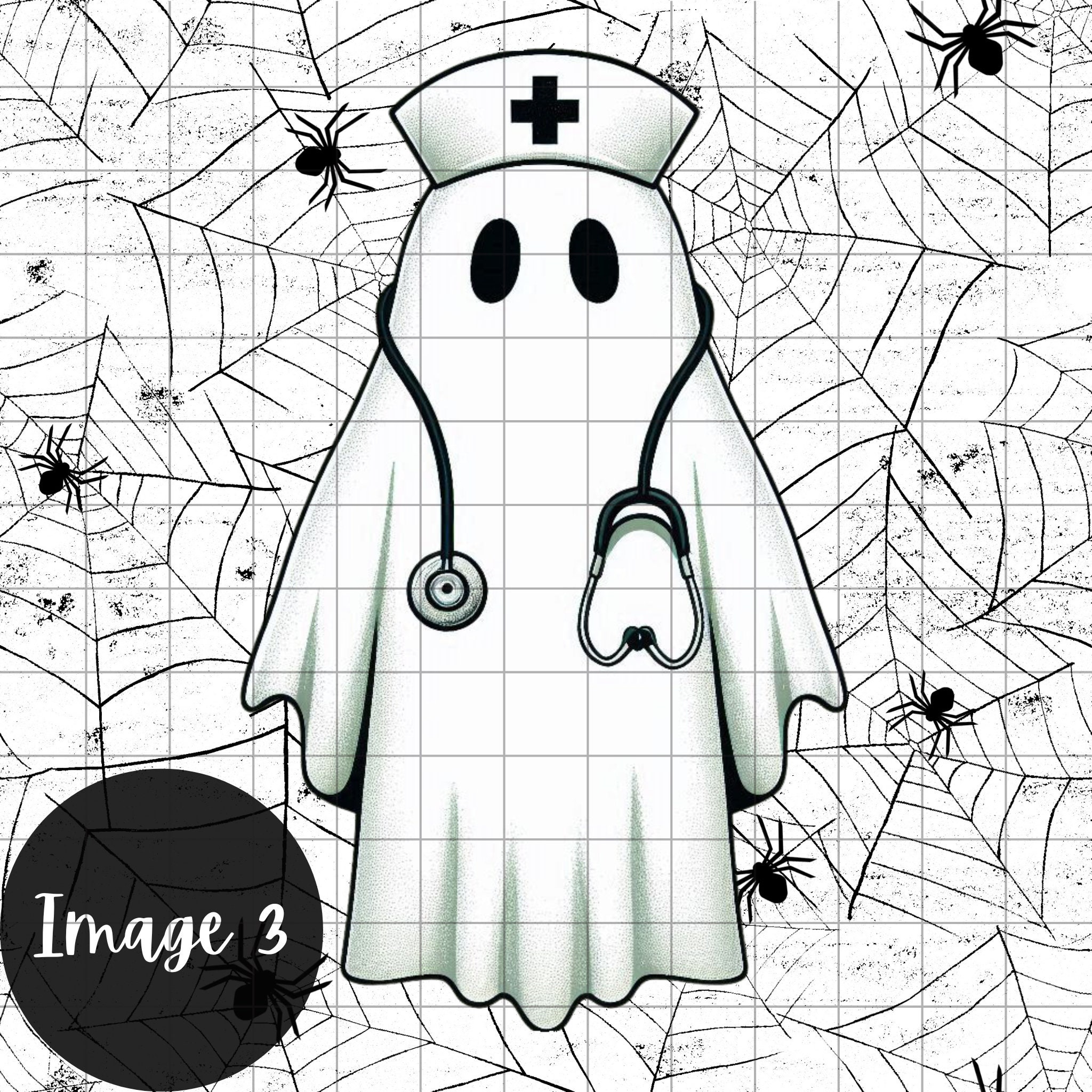 Halloween PNG, Spooky Ghost, Nurse Sublimation Design, Nurse Ghost Png ...