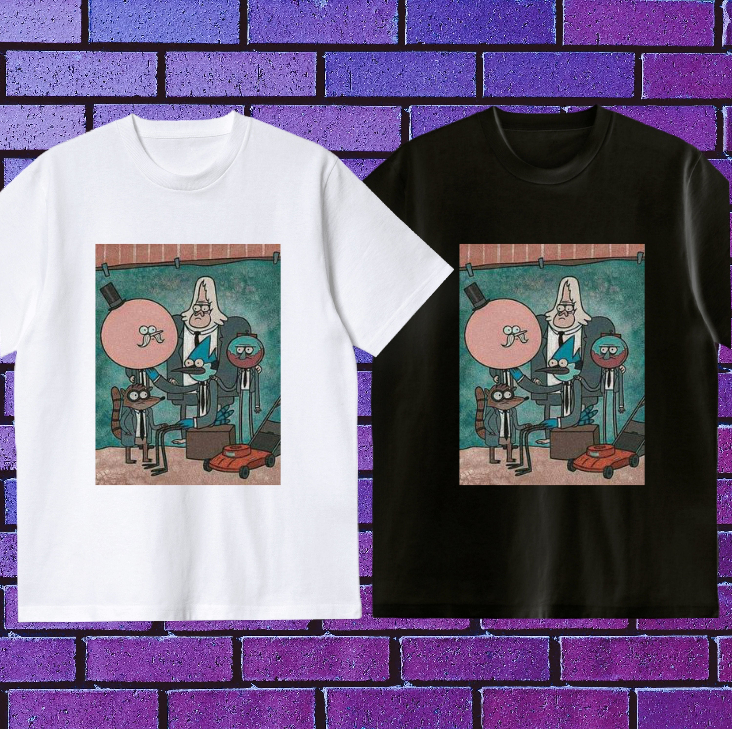 Regular Show Tshirt - Cartoon Tees - Mordecai and Rigby Shirt - Cartoon ...