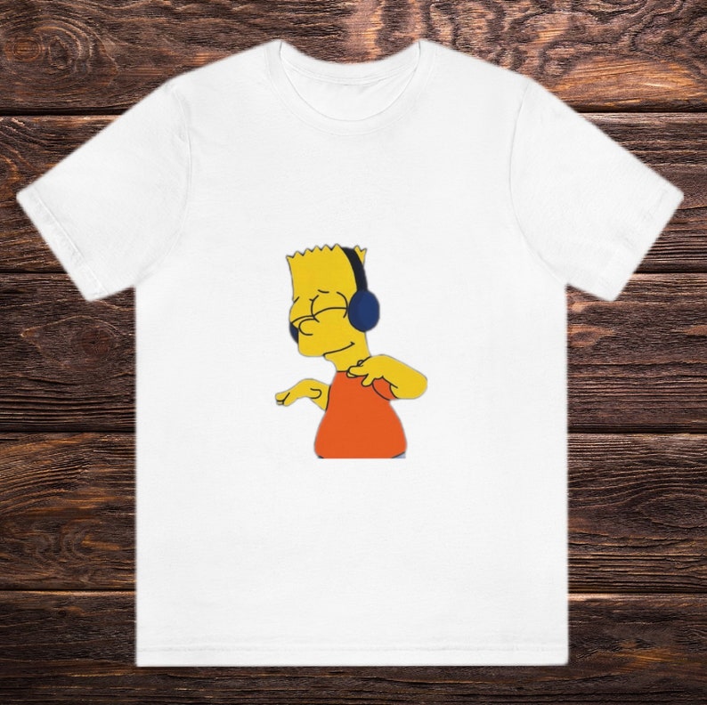 Bart Simpson Music Shirt - the Simpsons Family Tshirt - Hommer Lisa ...