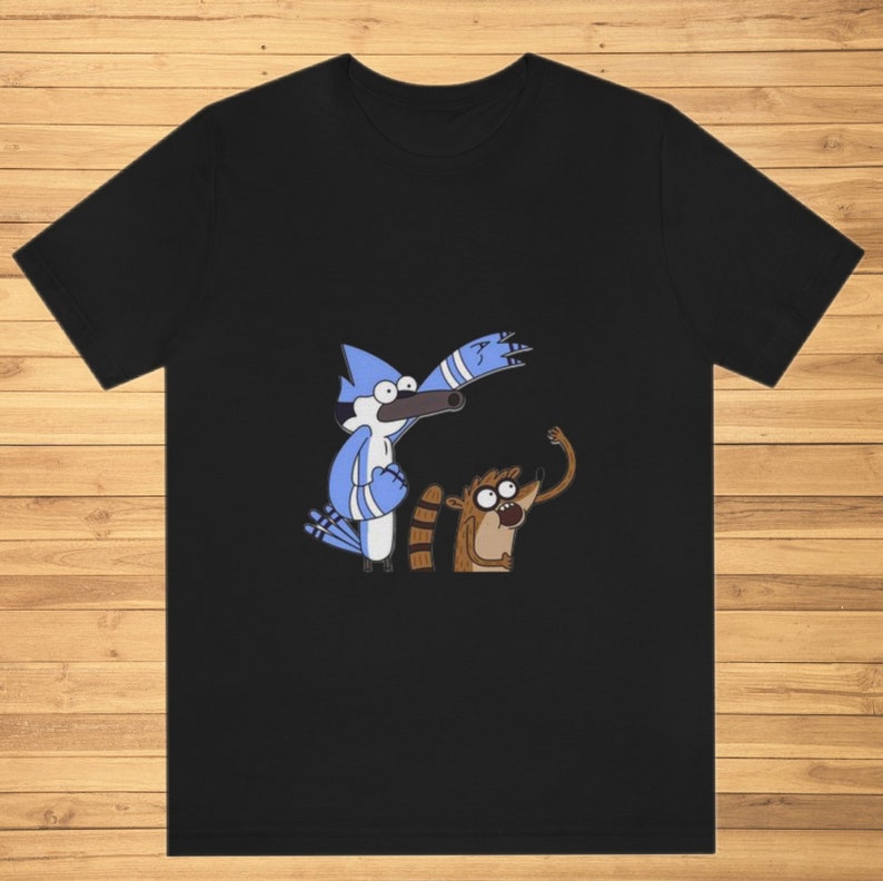 Mordecai and Rigby Tshirt - Regular Show Tees - Movie Cartoons - Gift ...