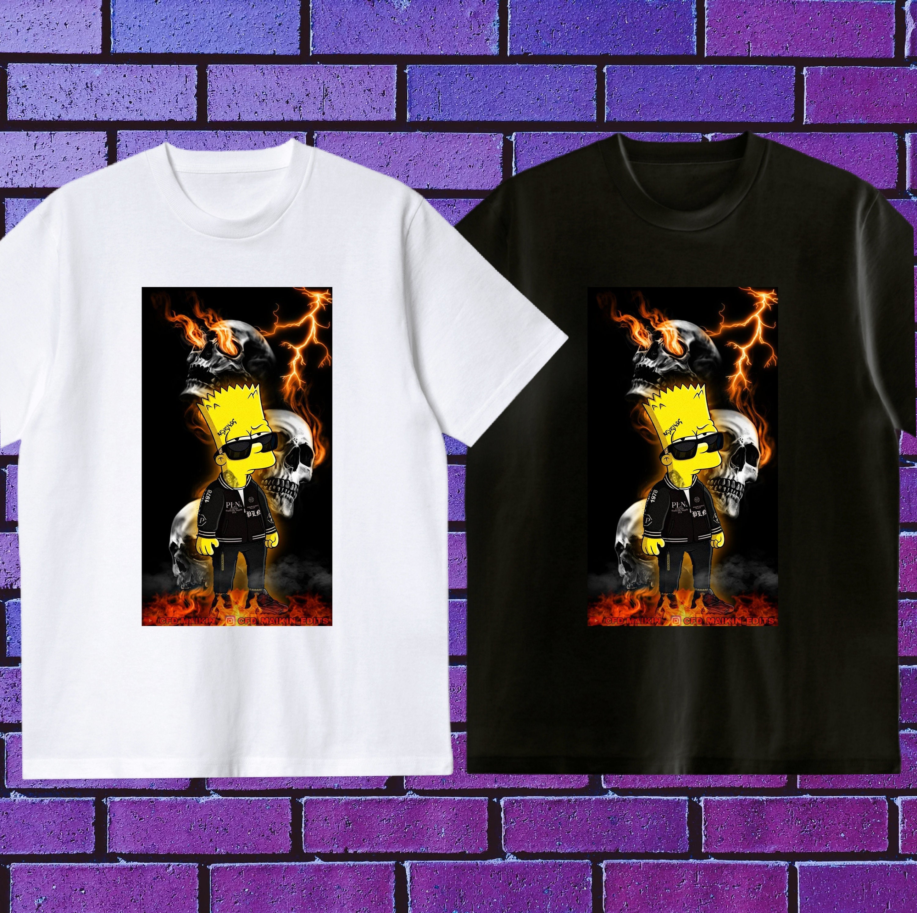 Rocker Bart Simpson Tee - the Simpsons Family Tee - Funny Tshirt - Gift ...