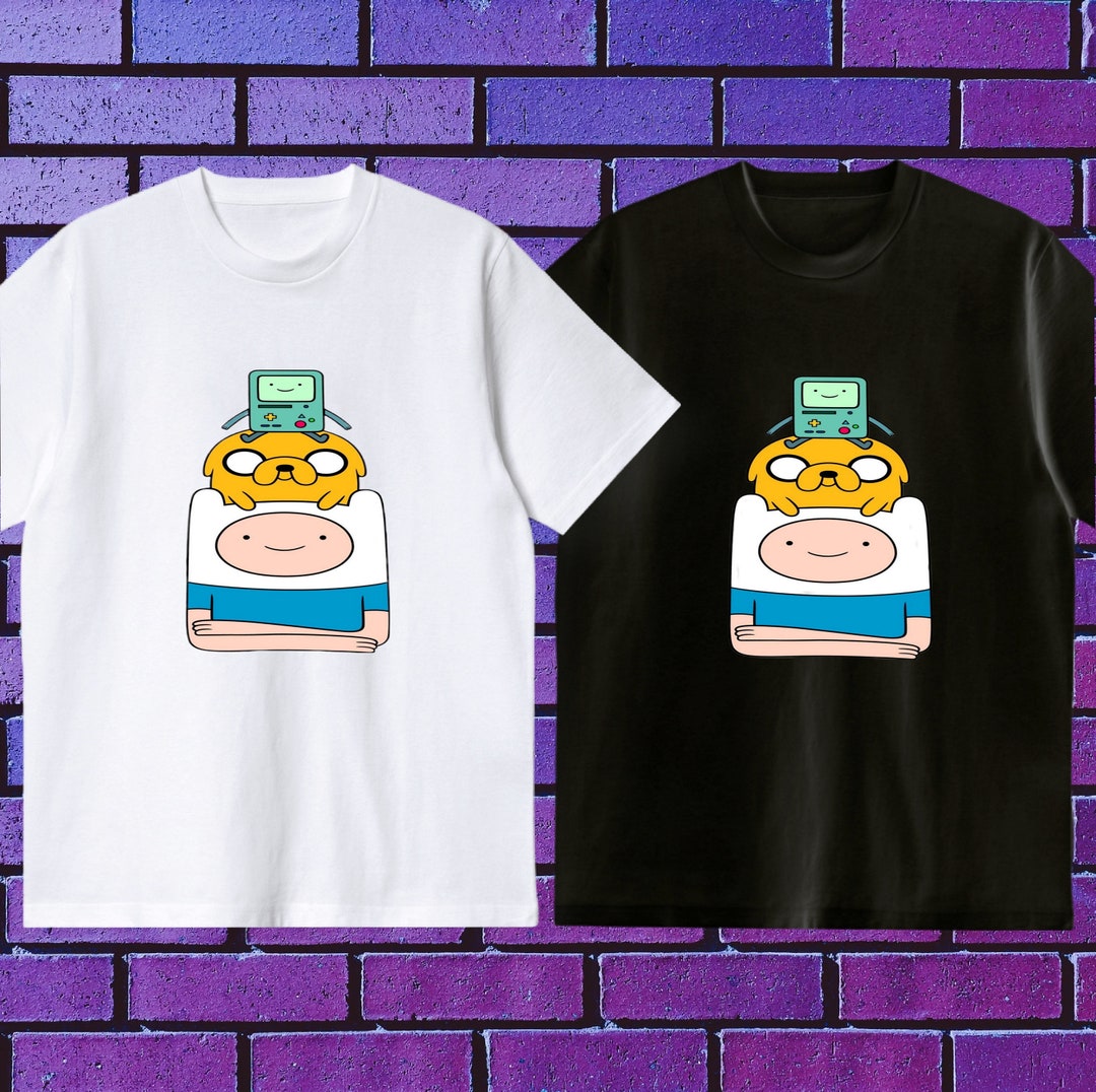 Adventure Time Tshirt Cartoon Tees Unisex Graphic Tee Finn Jack Bmo ...