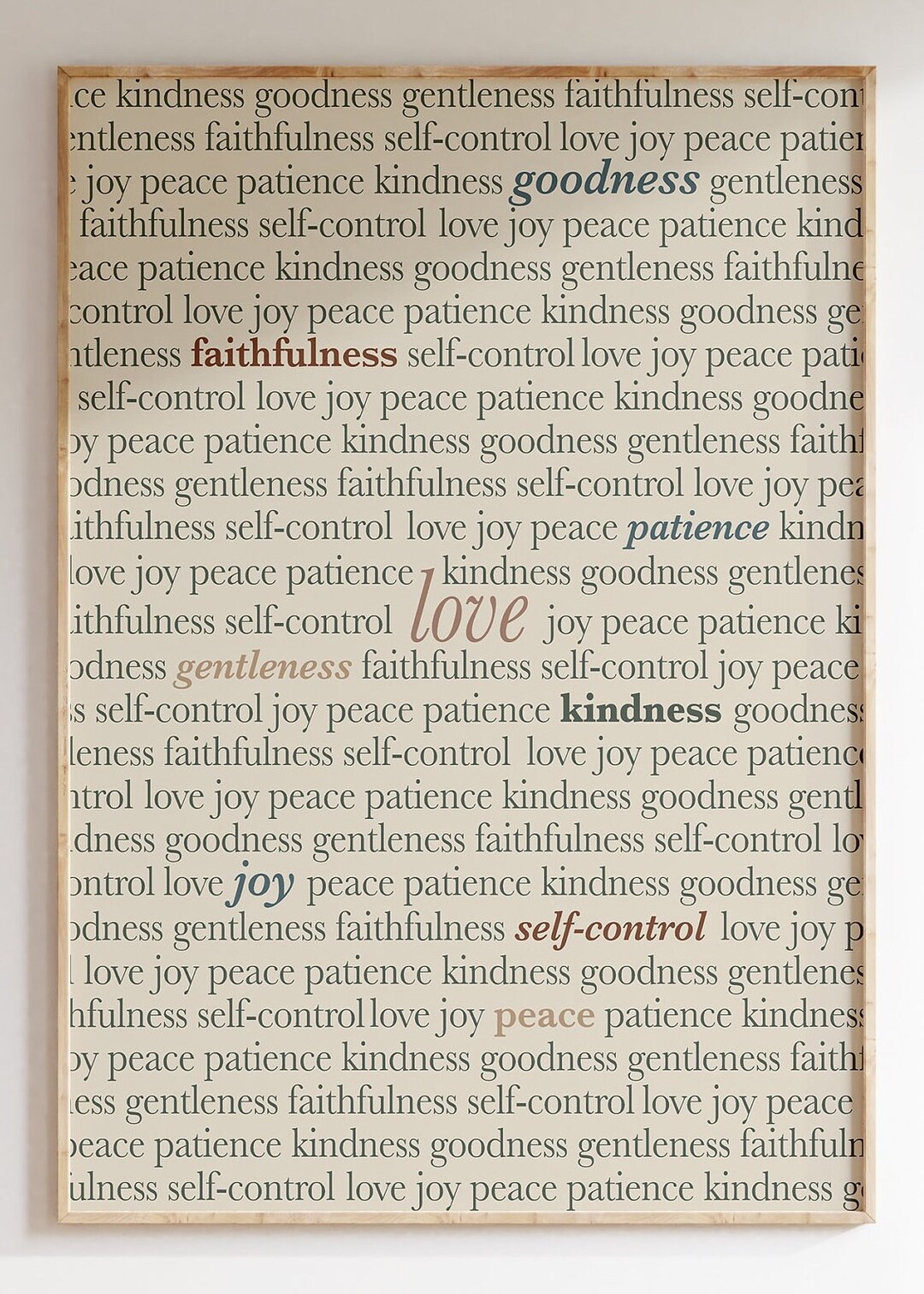 Fruit of the Spirit Wall Art - Fruits of the Spirit Sign - Bible Verse ...