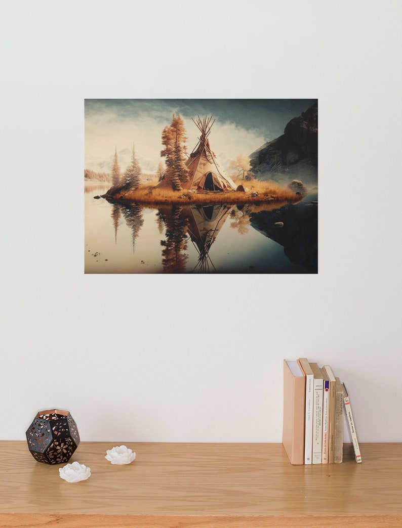 Tee Pee Painting | Wall Art - Etsy