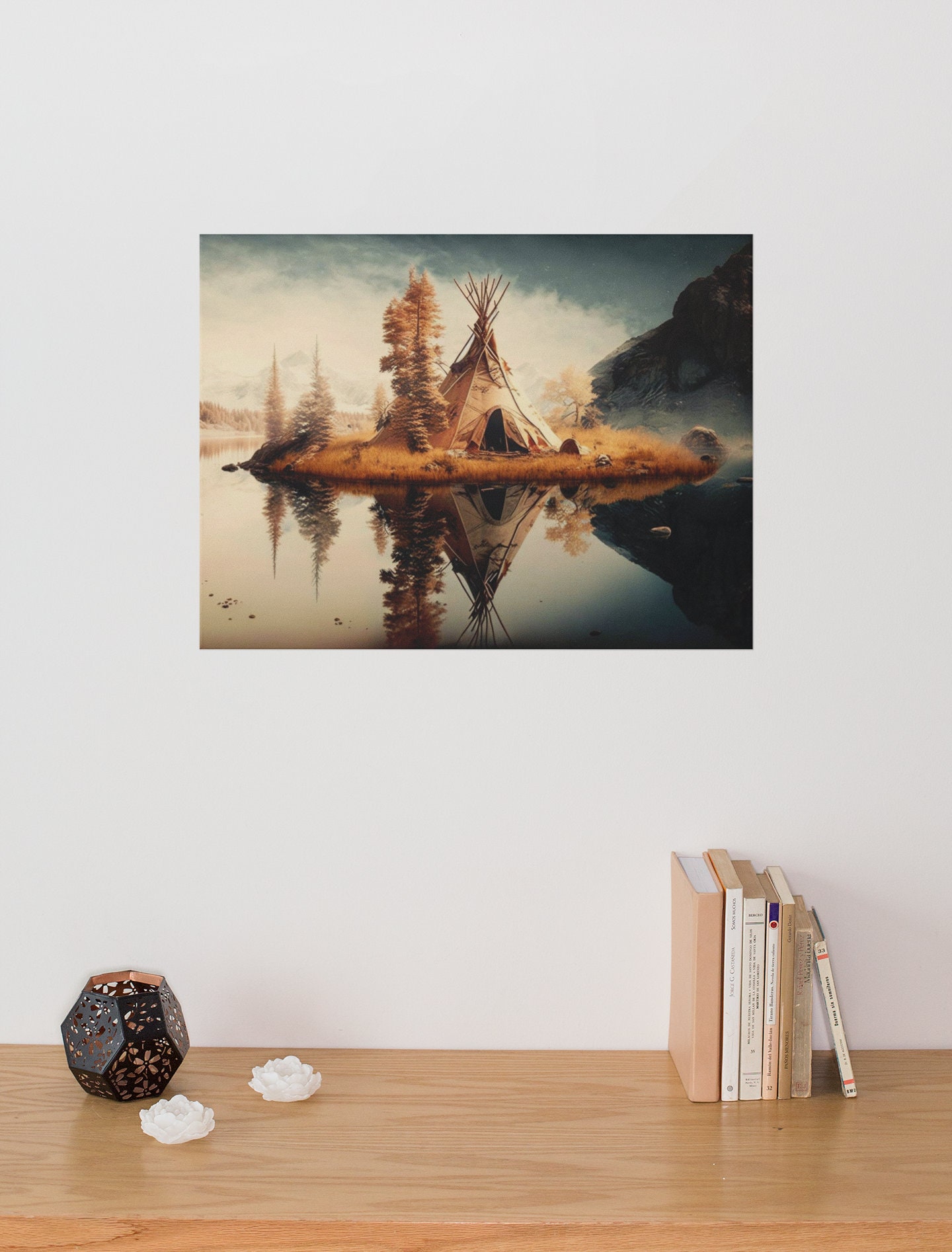 Tee Pee Painting | Wall Art - Etsy