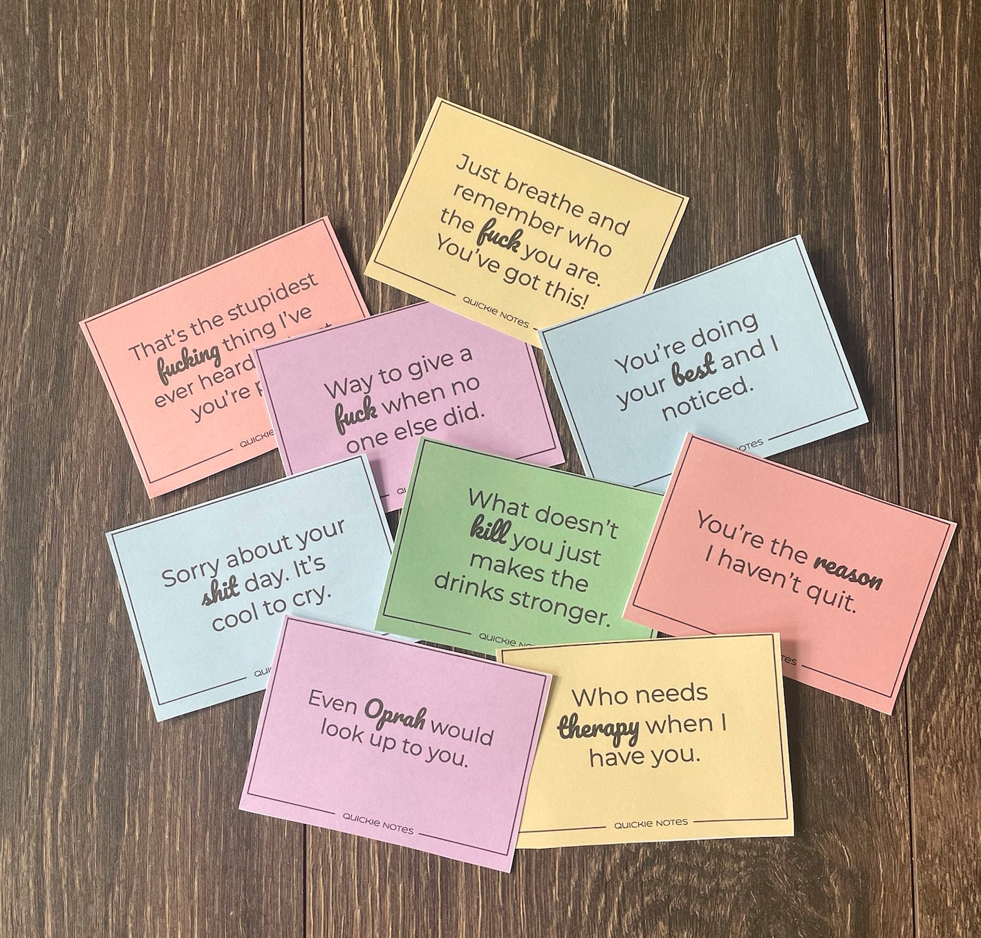 Printable Quickie Notes of Positive Affirmations for Coworkers and ...