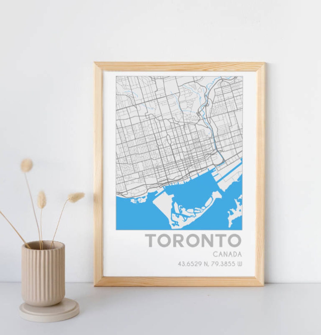 Toronto Map | Toronto City Poster | Modern Home Decor, Gift Idea ...