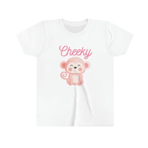Cheeky Pink Monkey, Youth Short Sleeve Tee - Etsy