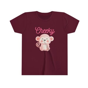 Cheeky Pink Monkey, Youth Short Sleeve Tee - Etsy