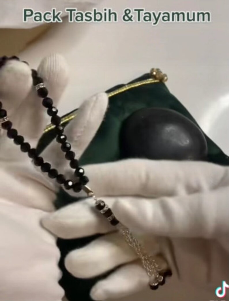 Natural Stone Tayammum Pack Tasbih and Tayammum Cushion Dry - Etsy UK