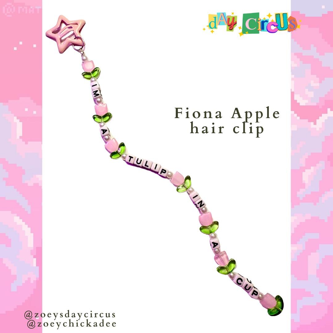 Fiona Apple Tulip Valentine Hair Clip Accessory, Hair Barette, Hair ...