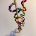 Rainbow Worm Chain Necklace - Etsy