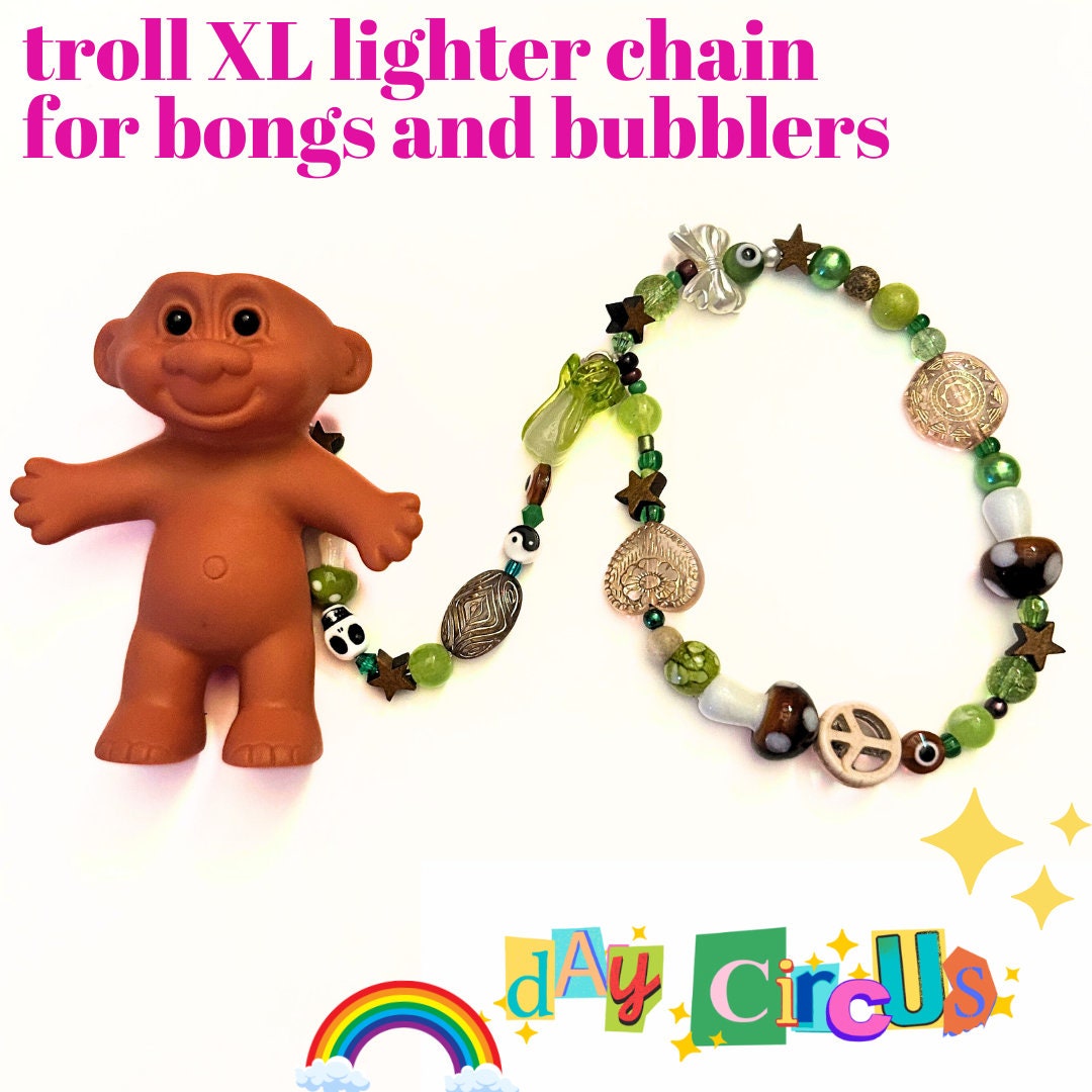 Goblincore Forest Whimsical Troll Lighter Leash, Lighter Chain for ...