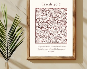 Isaiah 40:8 Print - Etsy