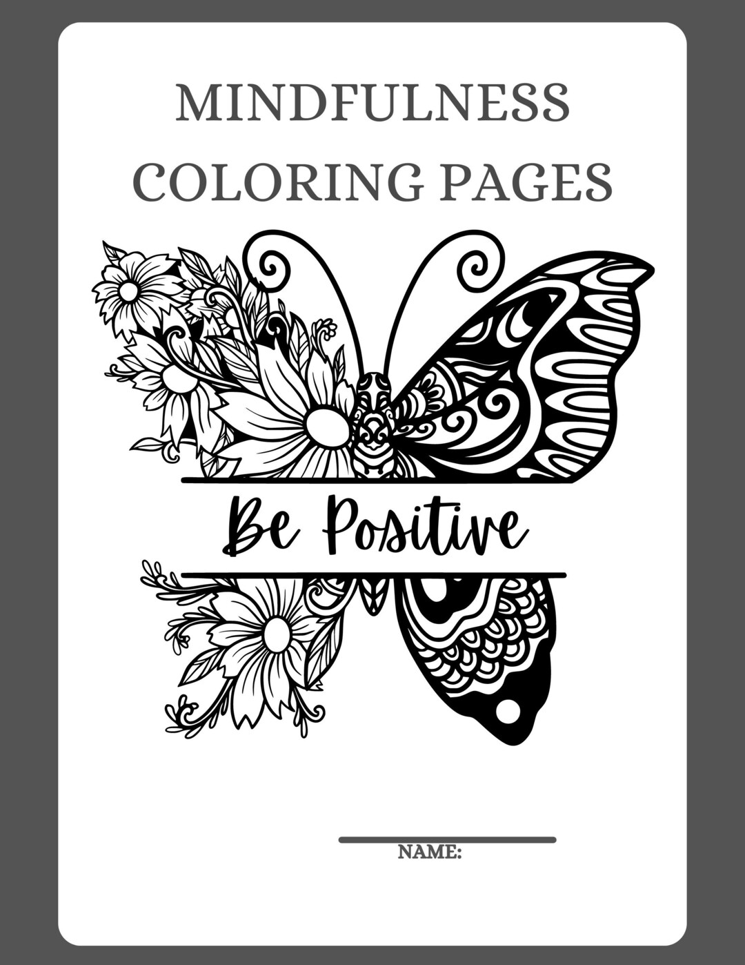 Positive Mindset Coloring Book - Etsy
