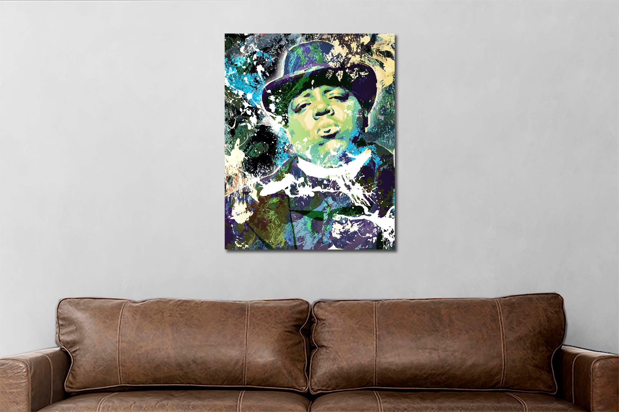 The Notorious BIG: Art Print, Canvas Print, Art Deco, Home Decor, Wall ...