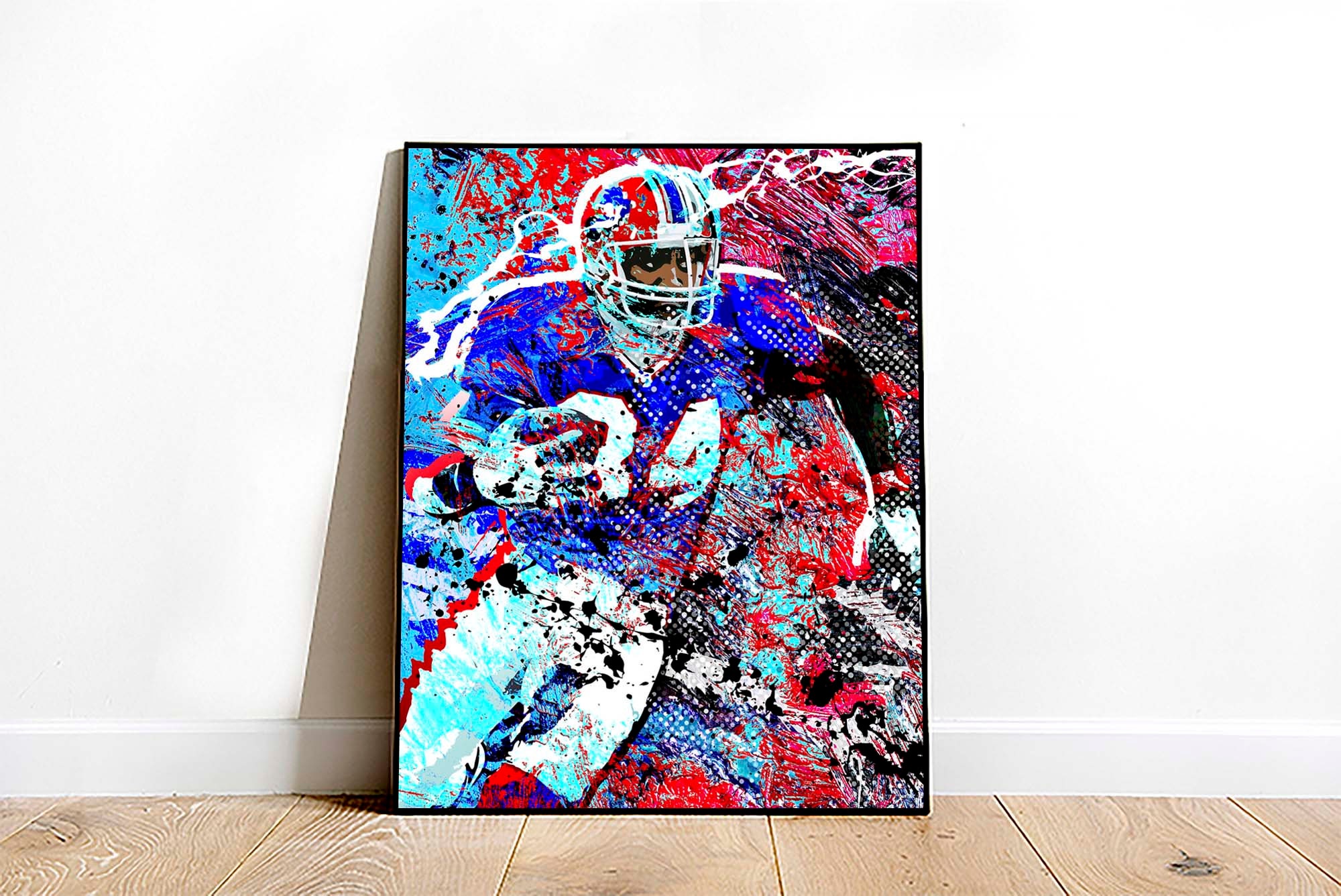 Thurman Thomas, Buffalo Bills: Art Print, Canvas Print, Man Cave ...