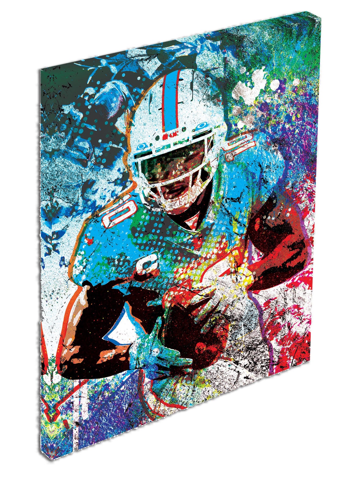 Tyreek Hill, Miami Dolphins: Art Print, Canvas Print, Man Cave ...