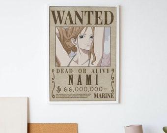 Nami One Piece Poster - Etsy UK