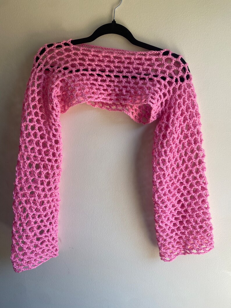 Pink Shrug / Sleeves Size Small - Etsy