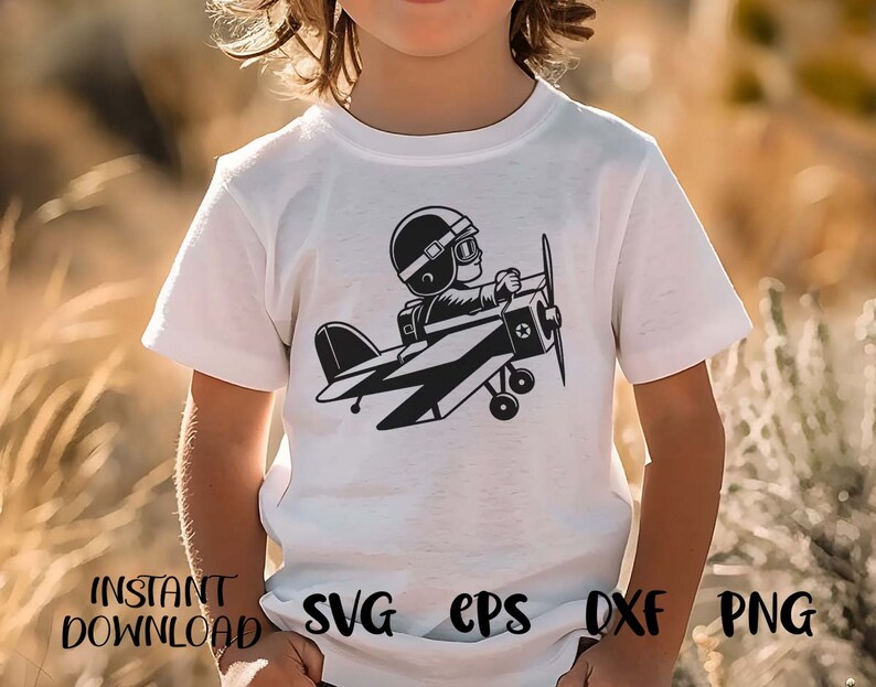 Kid AVIATOR Svg, Little Boy PILOT Silhouette, Pilot Clipart, Kid Dreams ...