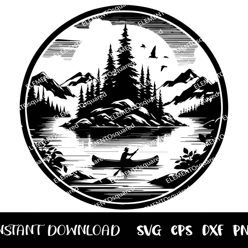 Canoe Svg - Etsy