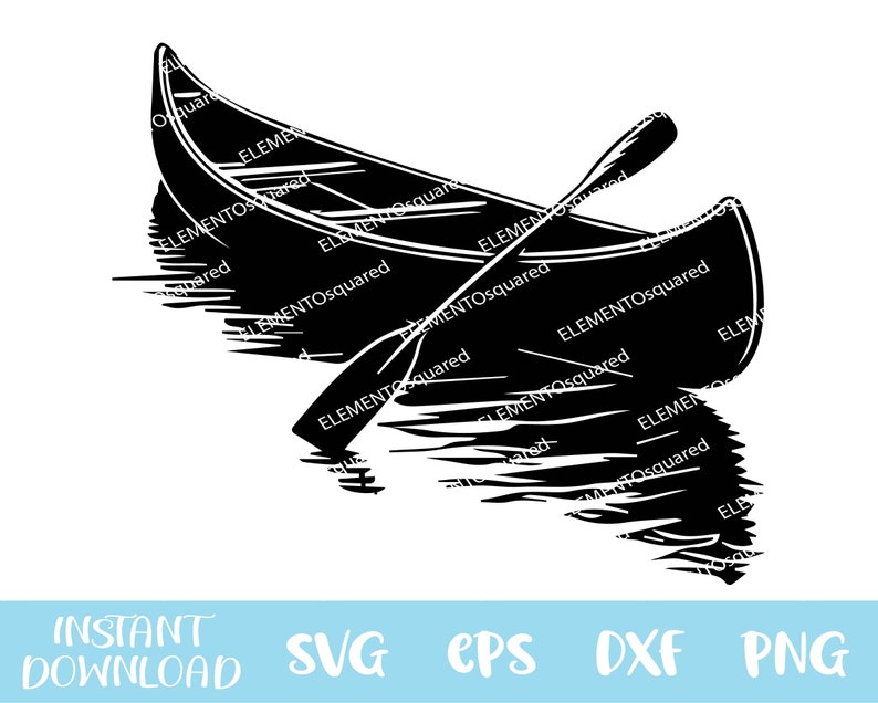CANOE Bundle SVG, Png, Eps, Dxf, Adventure Svg Canoe Silhouette Png ...
