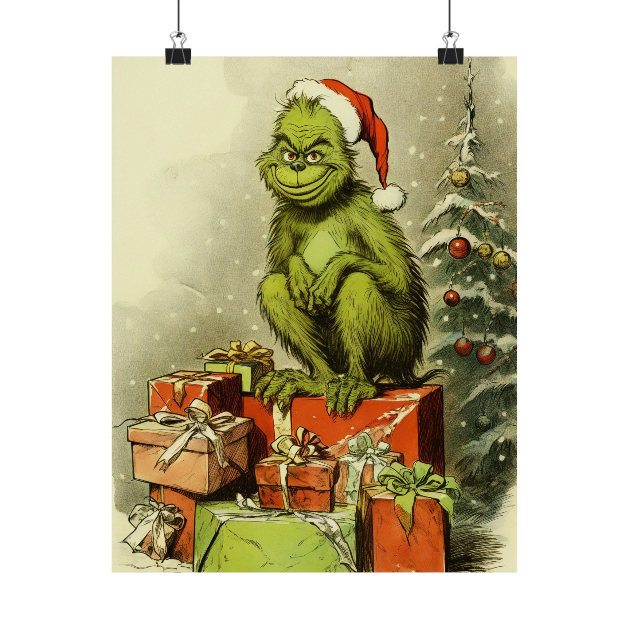 Vintage Grinch Poster, the Grinch, How the Grinch Stole Christmas ...