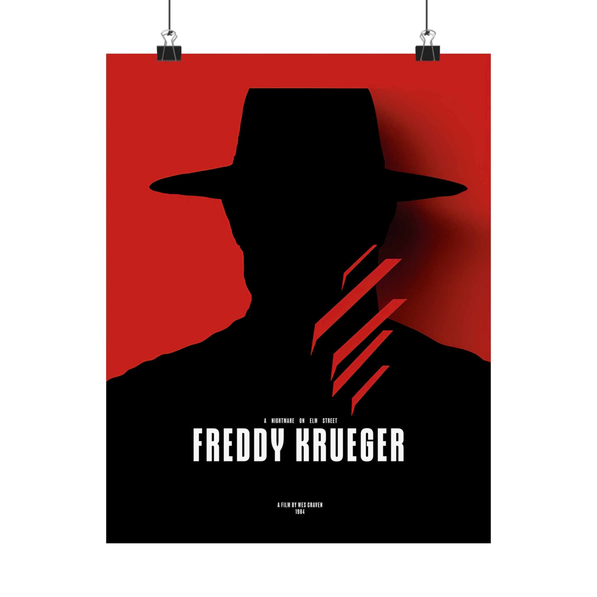 Freddy Krueger Poster, Halloween, Spooky Gift, A Nightmare on Elm ...