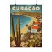 1970s Curacao Vintage Travel Poster - Etsy