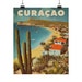 1970s Curacao Vintage Travel Poster - Etsy