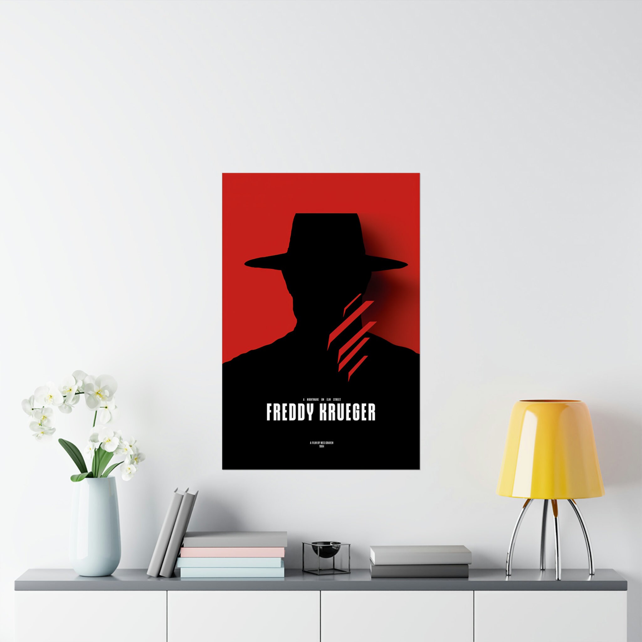 Freddy Krueger Poster, Halloween, Spooky Gift, A Nightmare on Elm ...