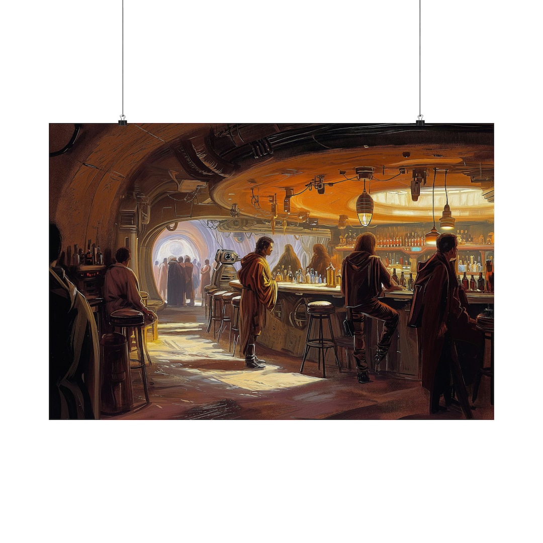 Mos Eisley Cantina, Star Wars Fan, Movie Art, Gift, Premium Matte ...