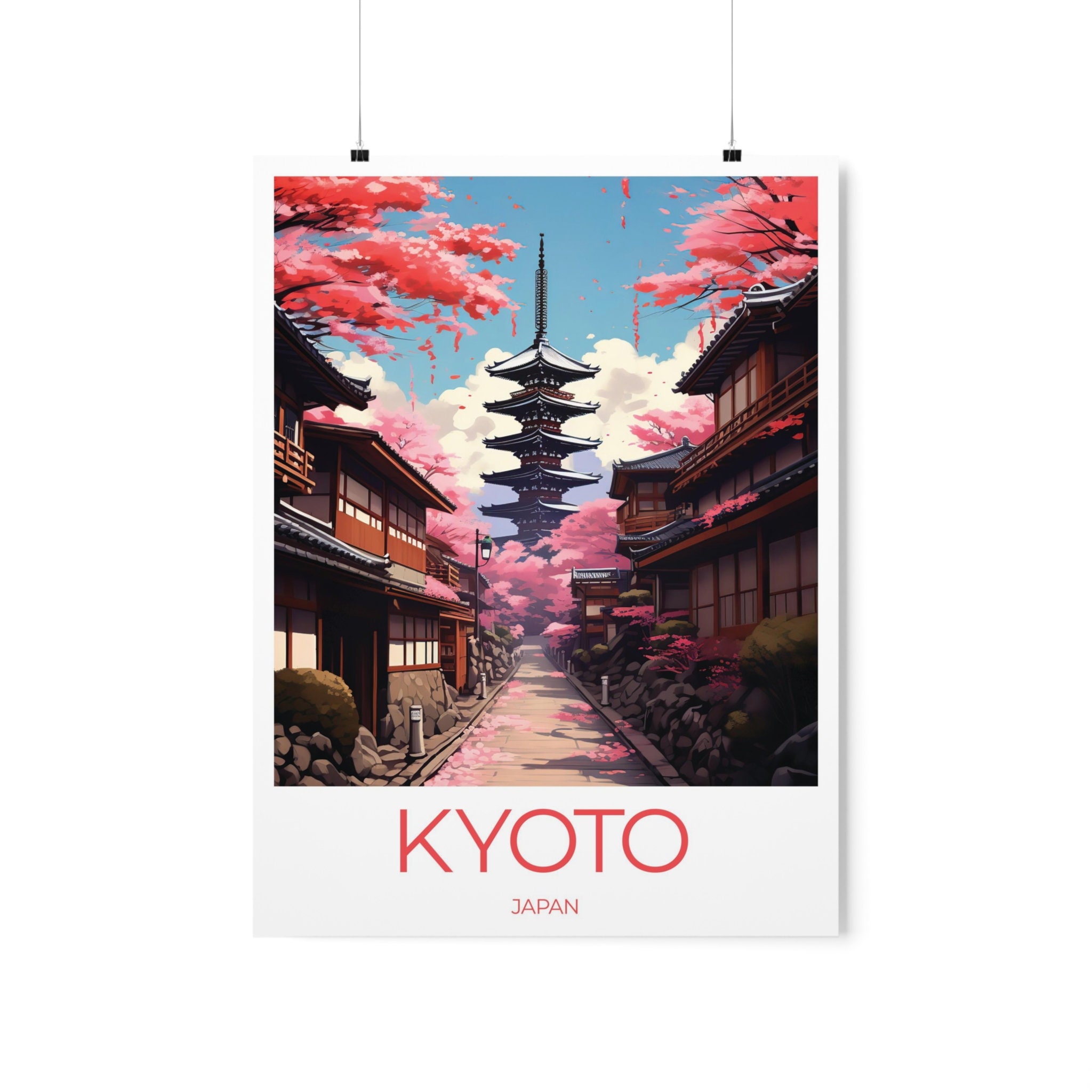 Kyoto Travel Poster Japan Premium Matte Vertical Posters - Etsy