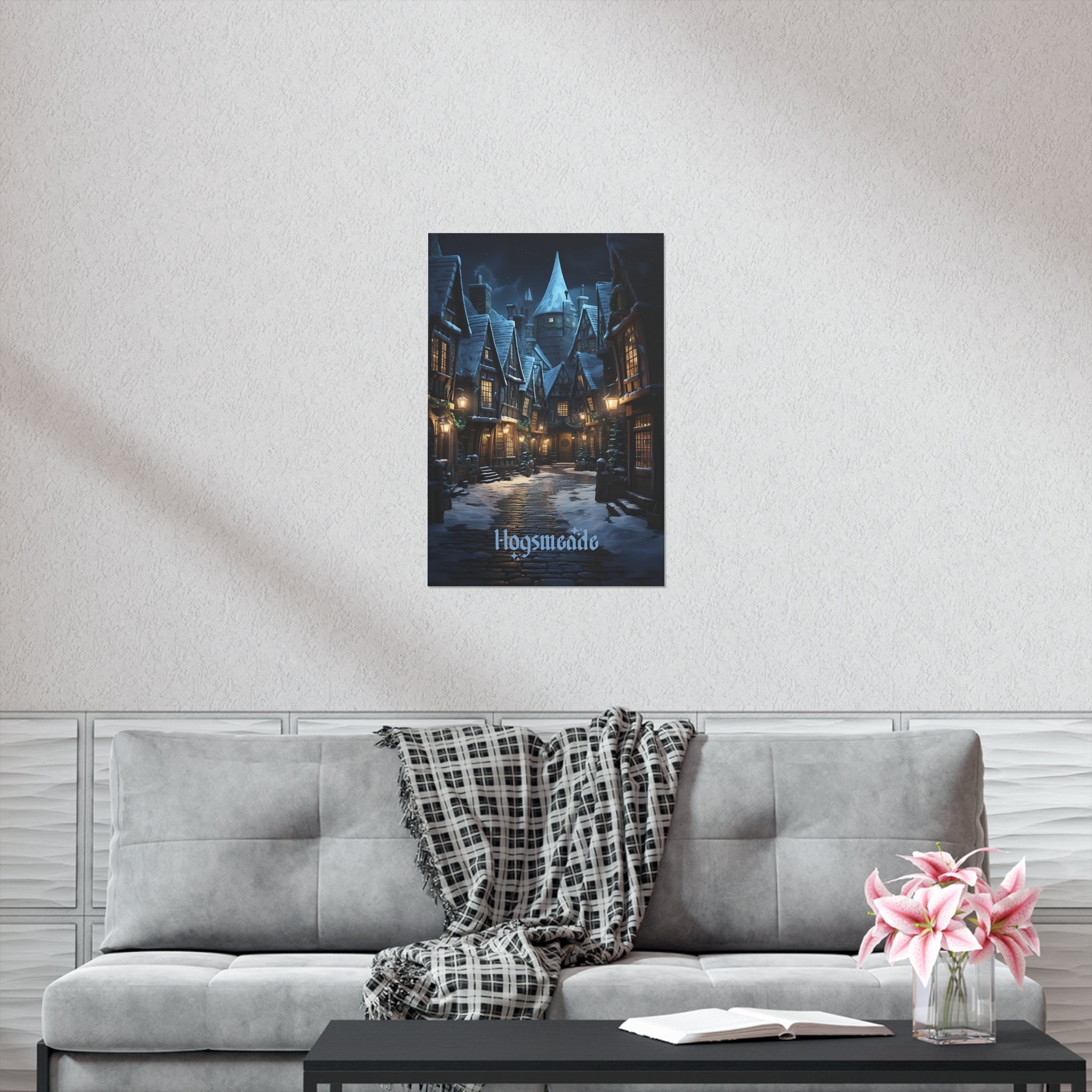 Hogsmeade Travel Poster, Illustration, Wizarding World Premium Matte ...