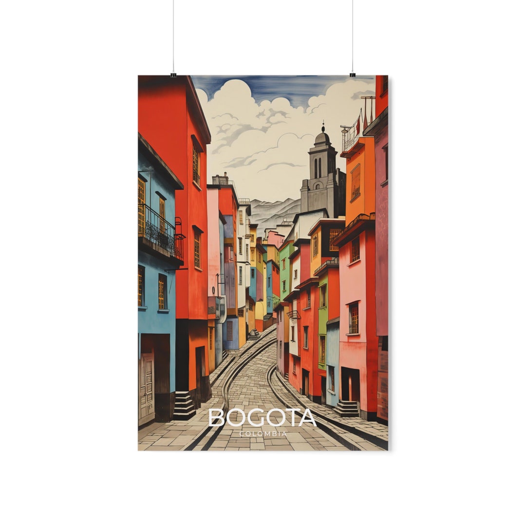 Bogota Colombia Travel Poster, Travel Print, Premium Matte Vertical ...