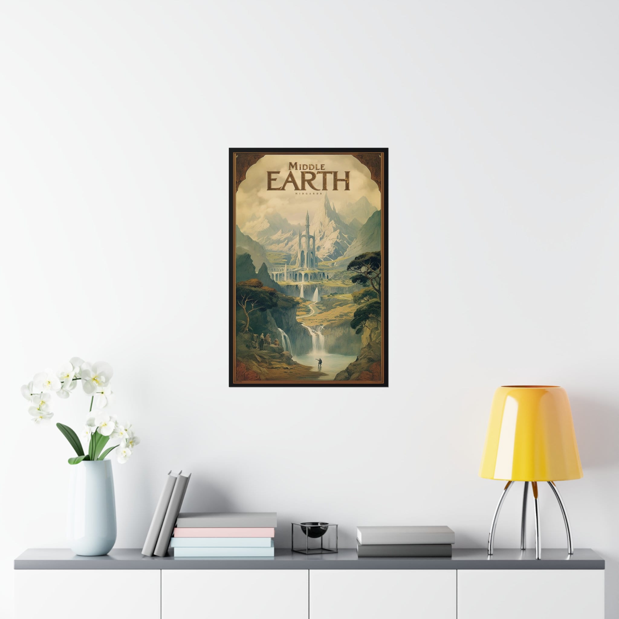Middle Earth Travel Poster LOTR Premium Matte Vertical - Etsy