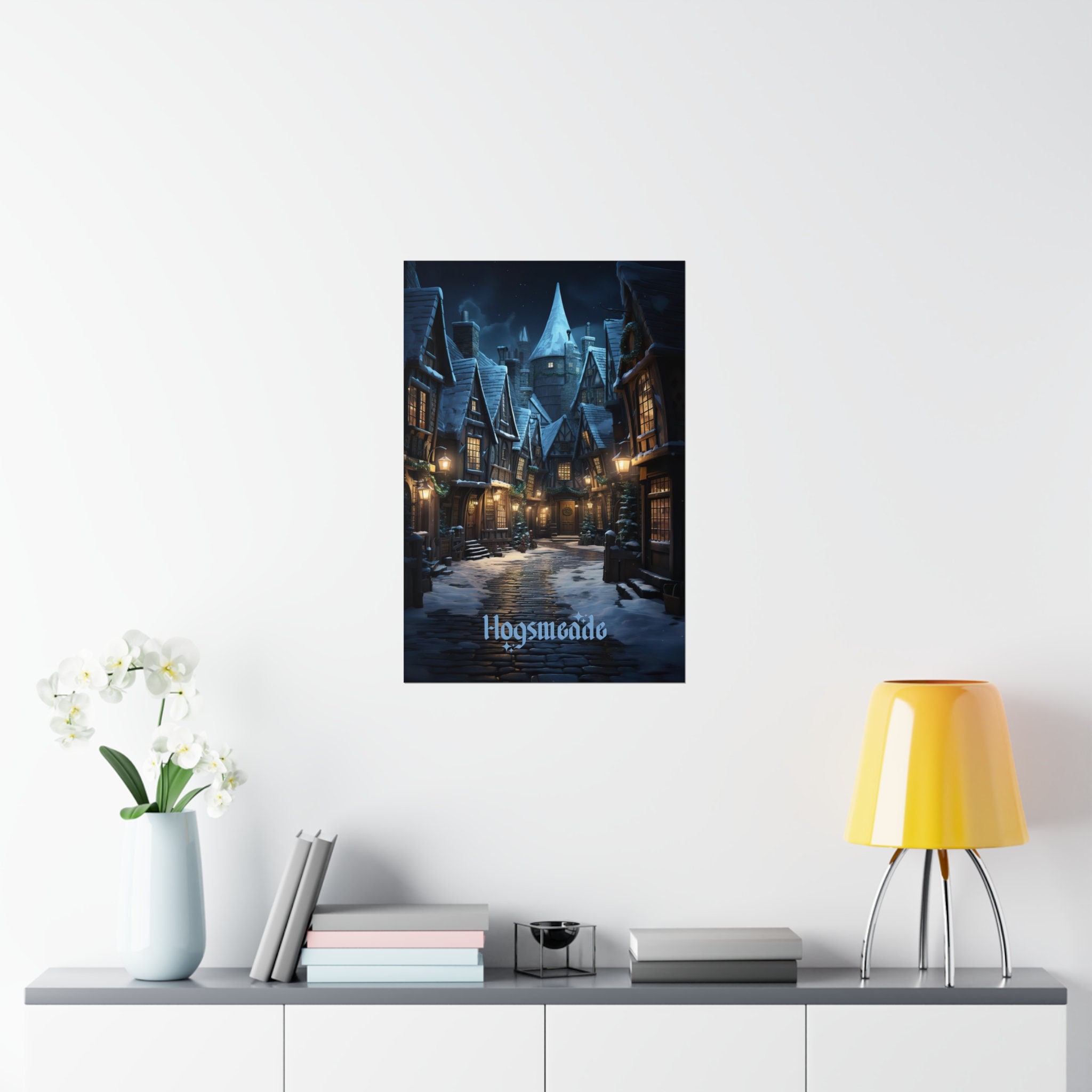 Hogsmeade Travel Poster, Illustration, Wizarding World Premium Matte ...