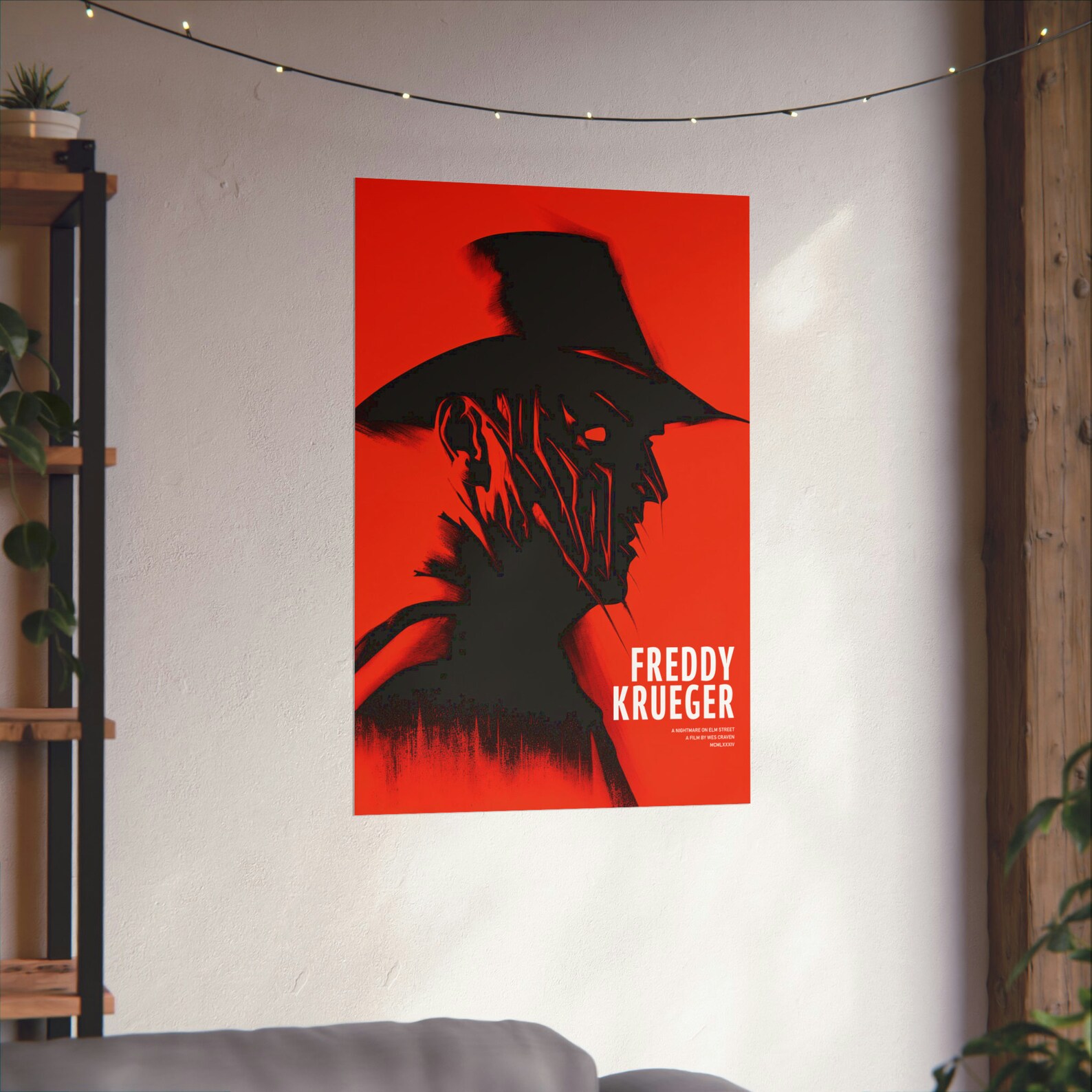 Freddy Krueger Poster, Halloween, Spooky Gift, A Nightmare on Elm ...