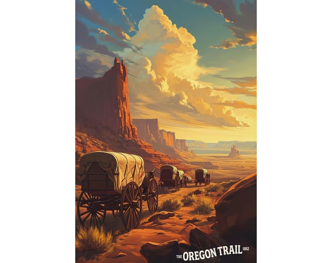 Oregon Trail Game Parody Painting Print - Etsy