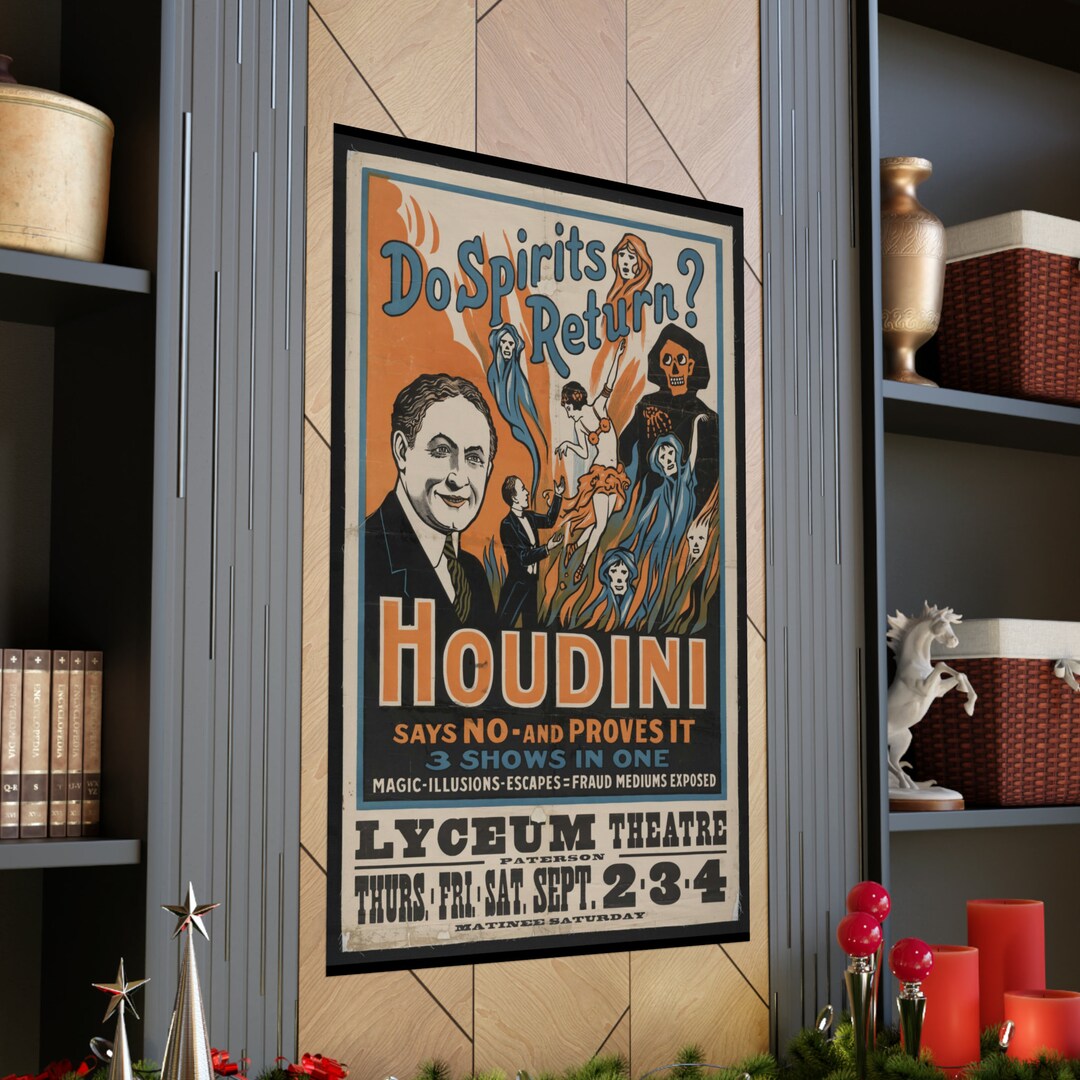 Vintage Houdini Print Magic Illusions Vintage Magic Poster - Etsy