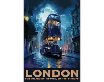 Knight Bus Poster - Etsy