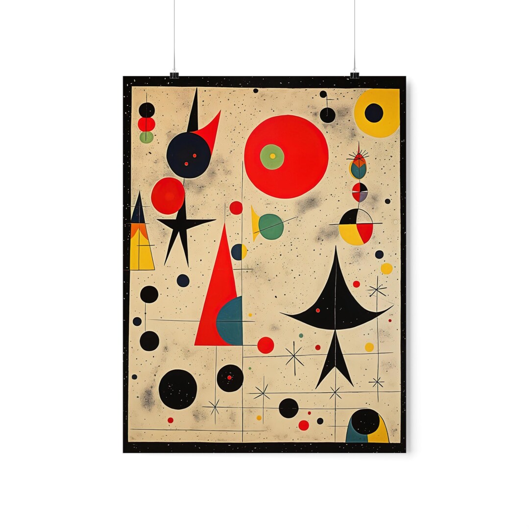Joan Miró Modernist Illustration Print - Premium Quality Poster Wall ...