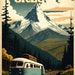 Oregon Travel Poster, Illustration, Mountains, Forest, Nature Print ...