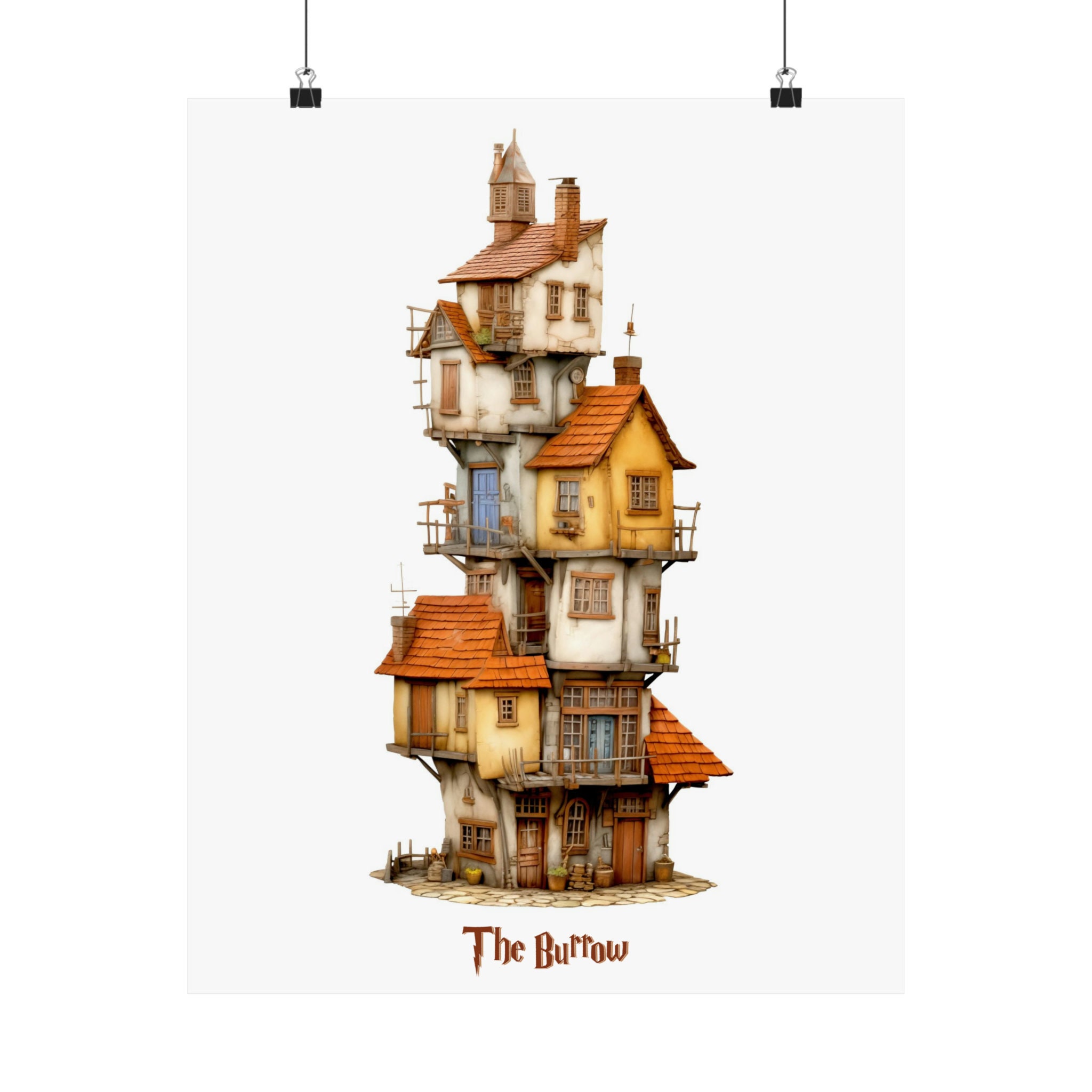 The Burrow Poster, Weasleys, Wizarding World, Movie Poster, Print ...