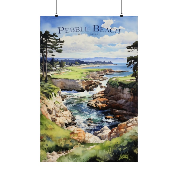 Pebble Beach Golf Course Poster - Etsy