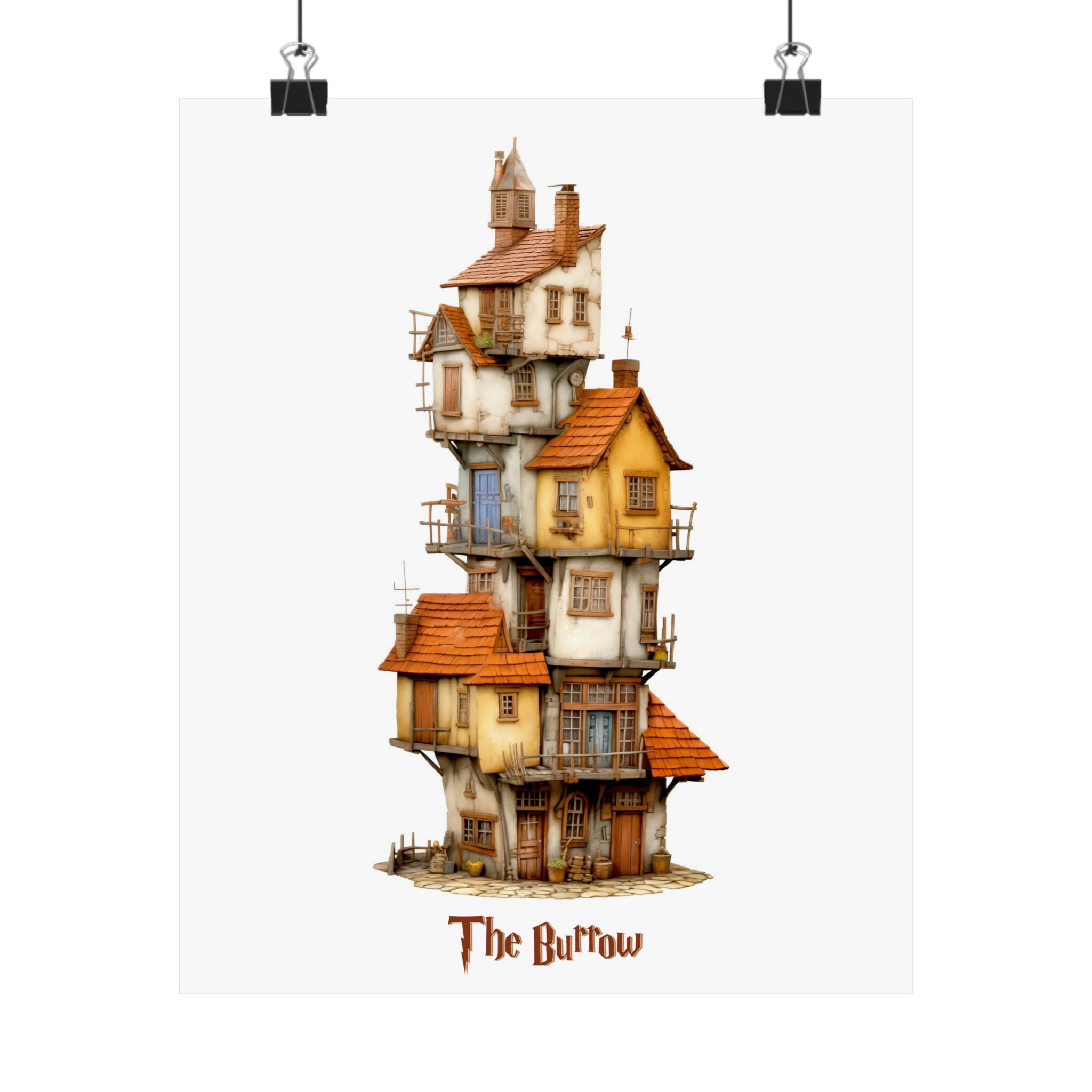 The Burrow Poster, Weasleys, Wizarding World, Movie Poster, Print ...