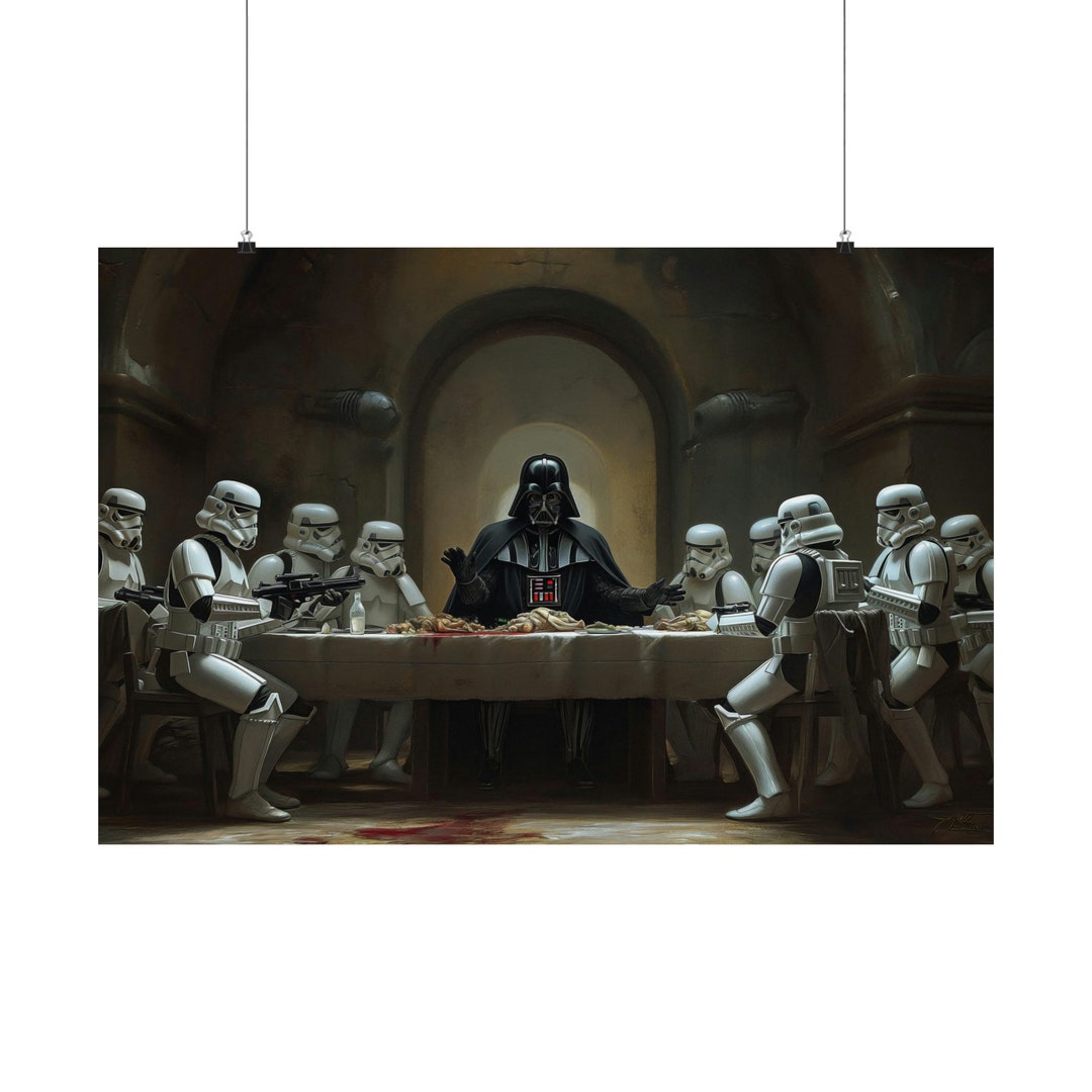 The Last Supper Star Wars Edition, Darth Vader, Storm Troopers, Movie ...
